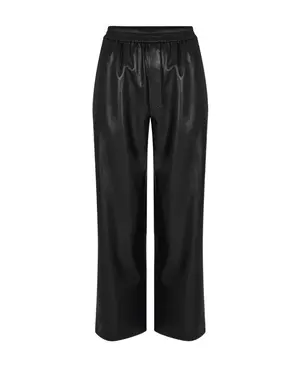 Nanushka Logo Casual Pants - Black