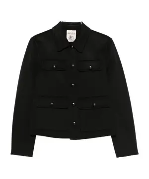 SEMICOUTURE Semicouture Logo Casual Jacket Black
