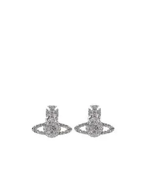 VIVIENNE WESTWOOD Silver Orb Logo Earrings