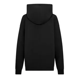GANNI Printed Pullover Hoodie With Graphic Detail - Black