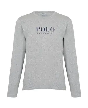 Polo Ralph Lauren Logo Long-sleeved T-shirt - Gray