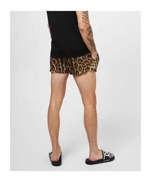 Dolce & Gabbana Leopard Print Swim Shorts