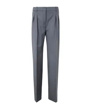 Loulou De Saison Casual Trousers With Belt Loops - Grey
