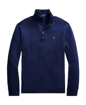Polo Ralph Lauren Quarter Zip Logo Sweater - Black