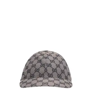 Gucci Gg Canvas Baseball Cap - Gray