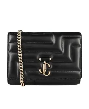 JIMMY CHOO Logo Quilted Shoulder Bag