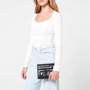 JIMMY CHOO Logo Quilted Shoulder Bag