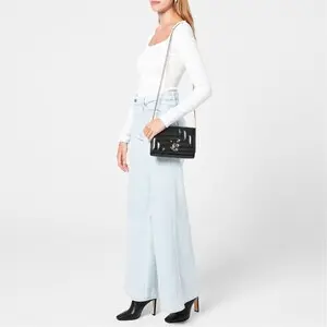 JIMMY CHOO Logo Quilted Shoulder Bag