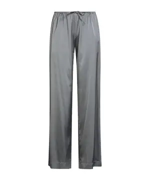 Jacquemus Solid-color Satin Trousers - Grey