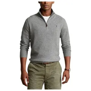 Polo Ralph Lauren Quarter Zip Sweater - Fawngrey