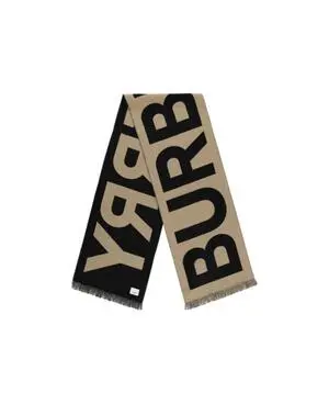 Burberry Color-blocking Logo Scarf - Black