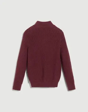 Brunello Cucinelli Malfilé Cotton High-neck Cardigan With Zipper