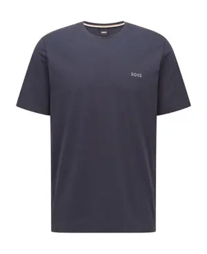 Hugo Boss Navy Blue Logo Short-sleeved T-shirt - Black