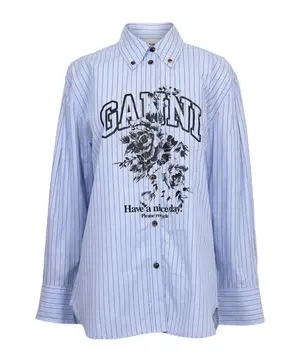 Ganni Cuffed Shirts For Women