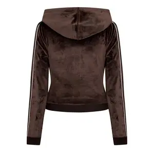 Nike Hooded Zip-up Velour Sweatshirt