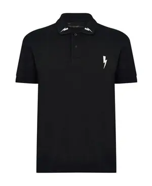 Neil Barrett Logo Short-sleeved Polo Shirt