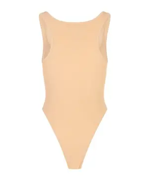 Dsquared2 Ribbed Knit Logo Plaque Bodysuit