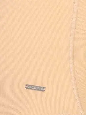 Dsquared2 Ribbed Knit Logo Plaque Bodysuit