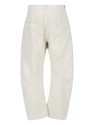 NILI LOTAN Tailored Trousers With Patch Pockets - White