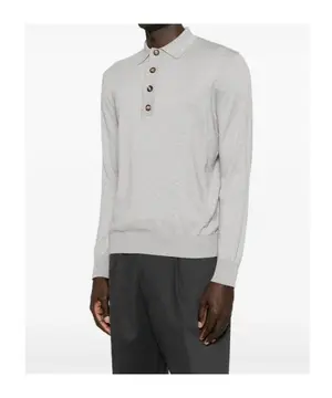 Eleventy Long-sleeve Polo Shirt