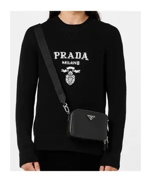 Prada Logo Virgin Wool & Cashmere Blend Sweater