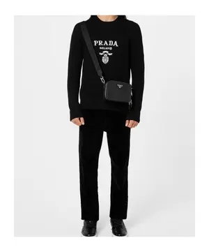 Prada Logo Virgin Wool & Cashmere Blend Sweater
