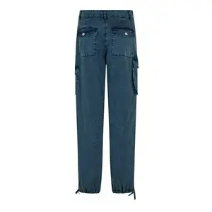 GANNI Cotton Straight Leg Cargo Trousers