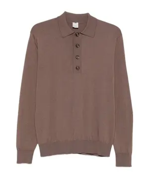 Eleventy Long-sleeve Polo Shirt