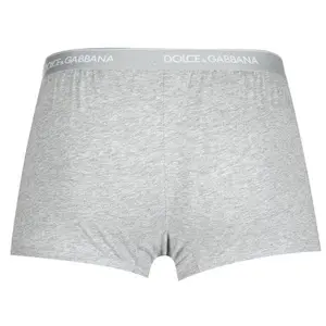 Dolce & Gabbana Plain Cotton Stretch Boxers, 2-pack