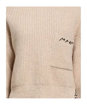 Marni Solid Color Wool Knit Sweater