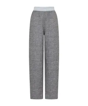 Rabanne Elasticated-waistband Straight-leg Trousers