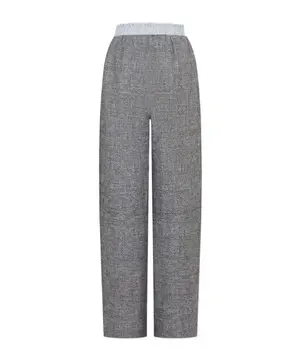 Rabanne Elasticated-waistband Straight-leg Trousers
