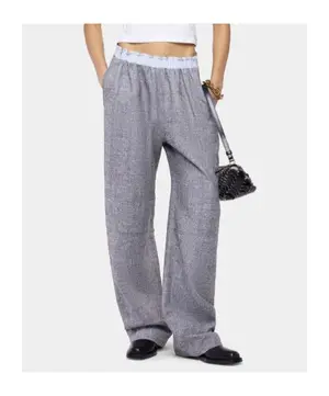 Rabanne Elasticated-waistband Straight-leg Trousers