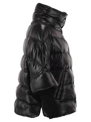Herno Short Down Jacket With High Neck And Ribbed Cuffs