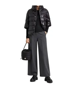 Herno Short Down Jacket With High Neck And Ribbed Cuffs