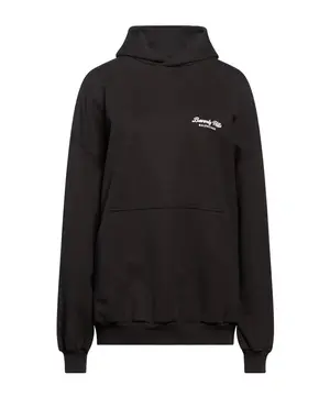 Balenciaga Solid Color Hoodie - Black
