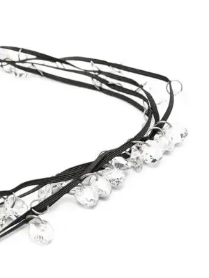 MARIA CALDERARA Clear Crystal Long Necklaces