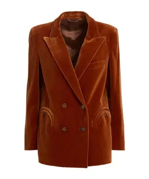 BLAZÉ MILANO Everynight Cotton Velvet Blazer - Brown
