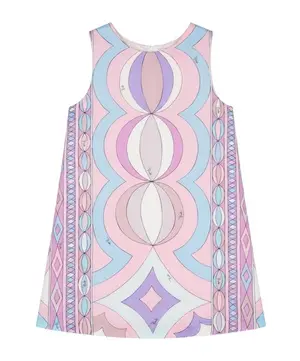Emilio Pucci Sleeveless Geometric Print Dress - Pink