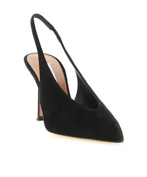 AQUAZZURA Voltaire Slingback Stiletto Pumps - Black