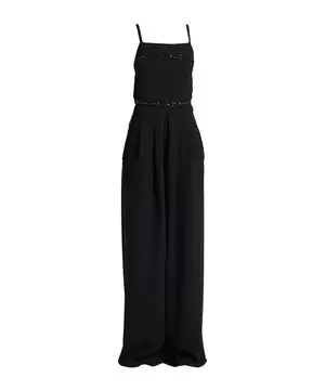 Max Mara Solid Jumpsuits - Black