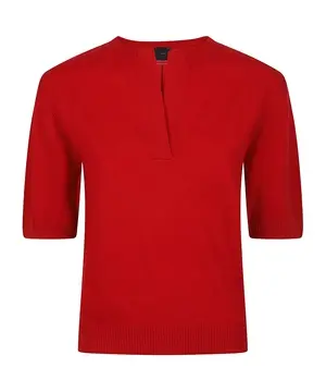 Pinko Varsavia V-neck Sweater - Red