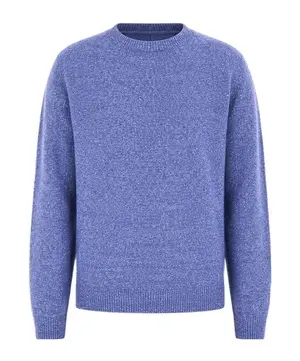 DONDUP Crew Neck Knit Sweater - Blue