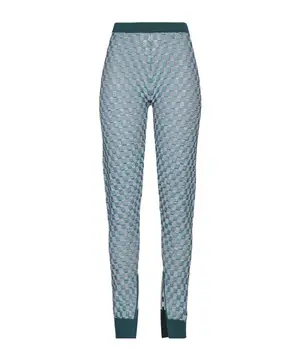 MAISON MARGIELA Geometric Pattern Knitted Trousers - Blue