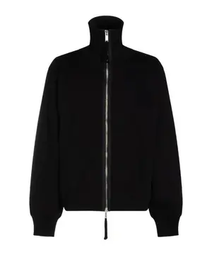 THOM KROM Knitted Zip-up Jacket - Black