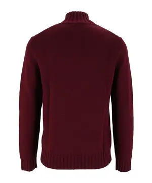 BALLANTYNE Turtleneck Knit Top - Brown