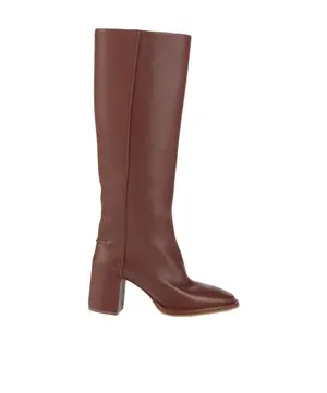 Chloé Simple Tall Boots - Brown