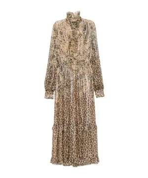 Etro Paisley Leopard-print Maxi Dress