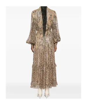 Etro Paisley Leopard-print Maxi Dress