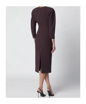 Andamane Midi Dress With Rounded Shoulders